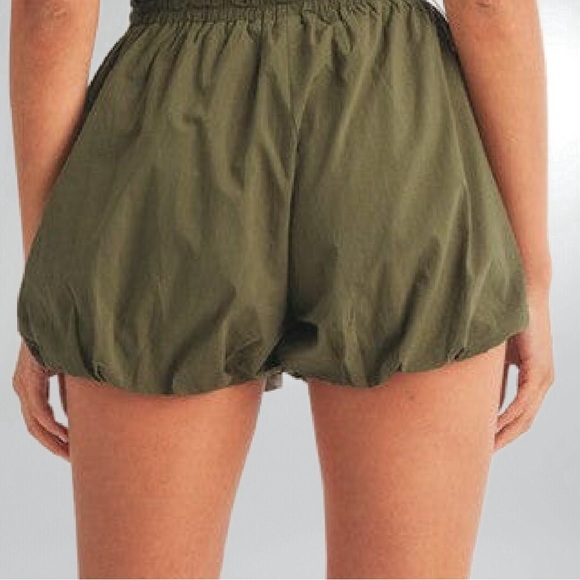 Mable | Shorts | Puffy Bottom Olive Bubble Shorts To Die For | Poshmark